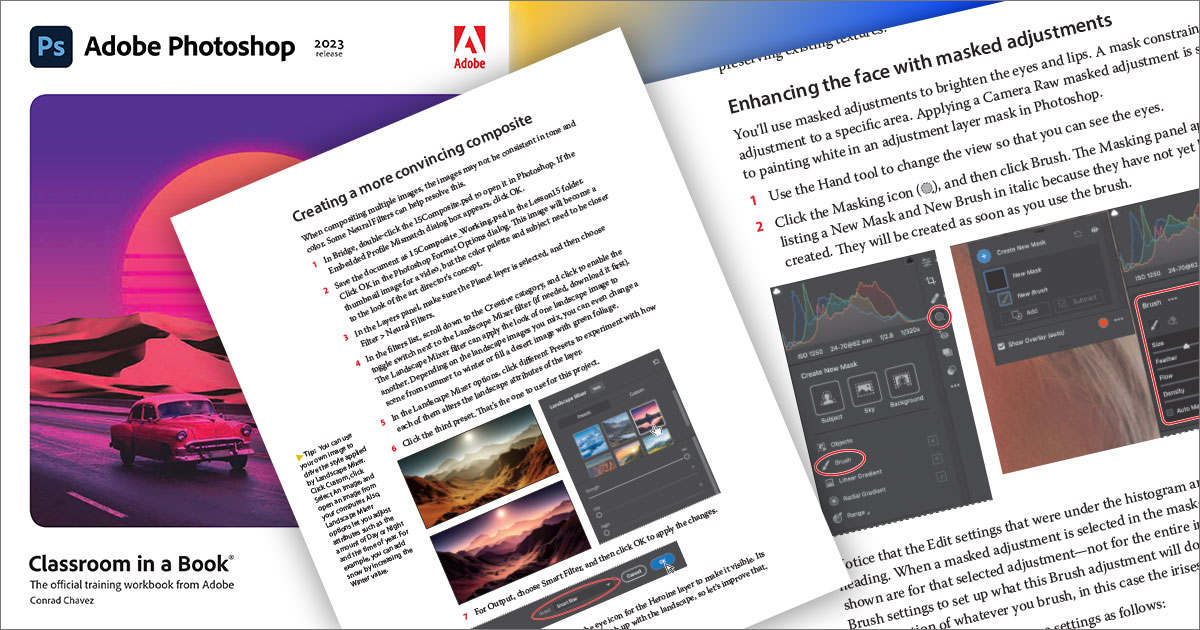 Photoshop 2023 Classroom in a Book now available | conrad chavez | blog